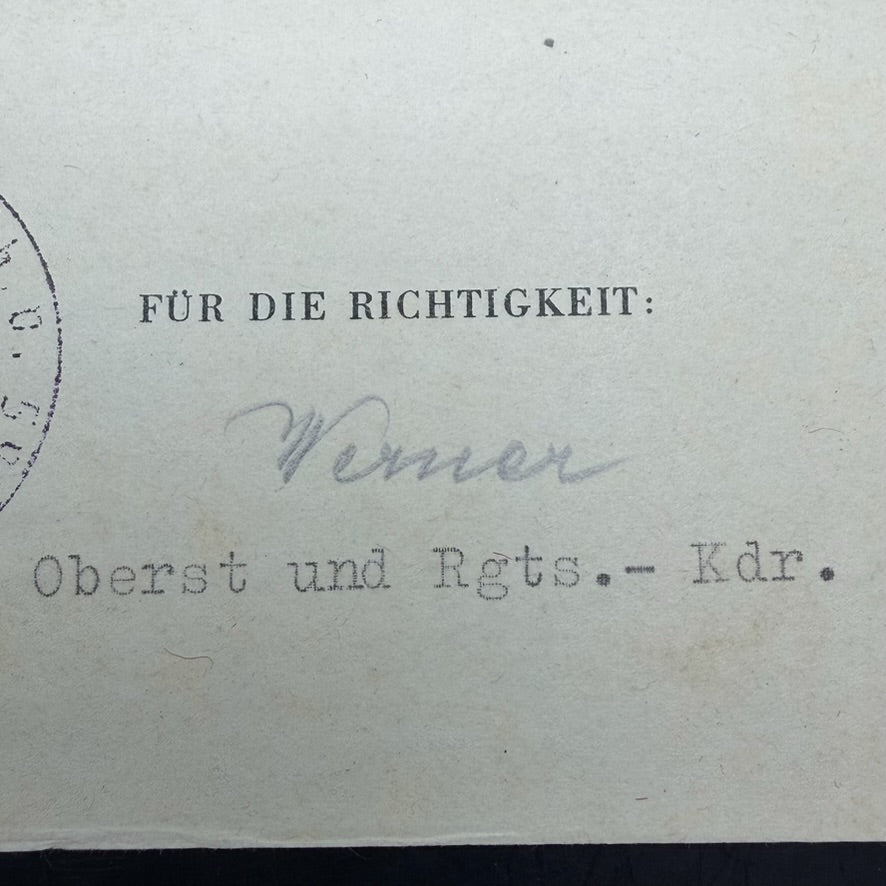 WWII German Eastern Front Medal (Ostmedaille) with Award Document make ...